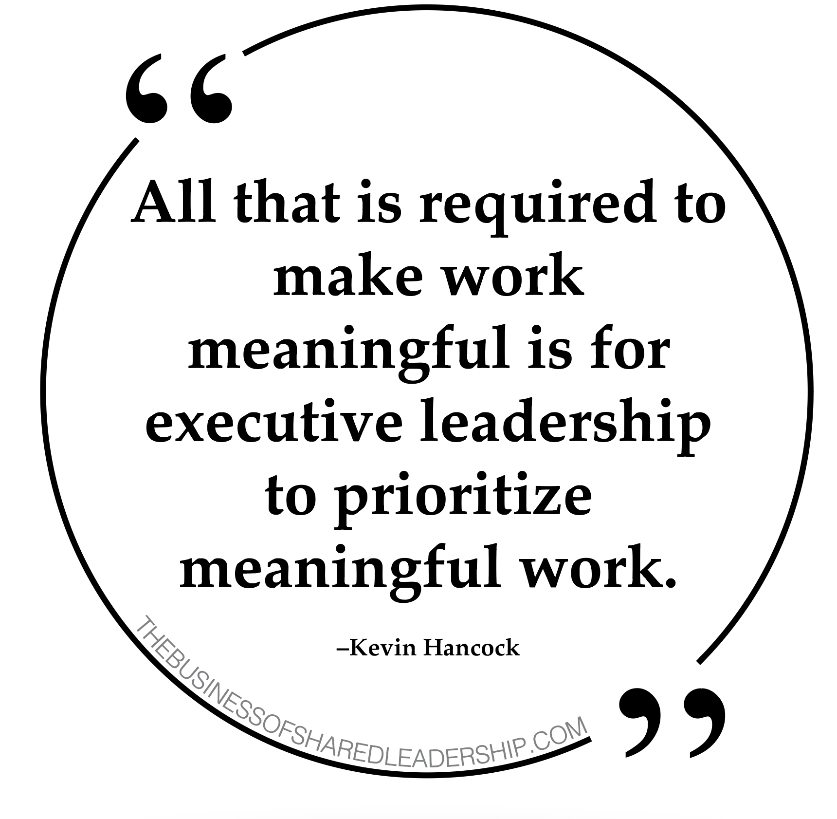 Making Work, Work - The Business of Shared Leadership